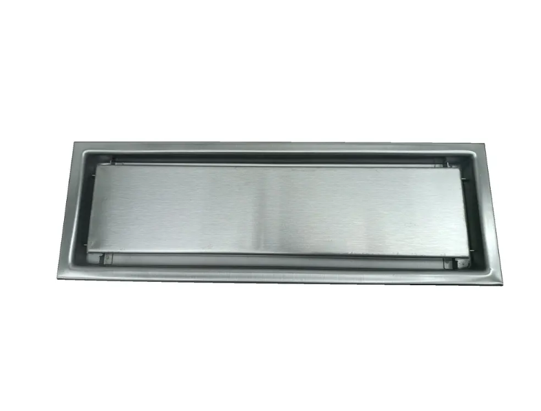 REJILLA RECTANGULAR INVISIBLE 30 CM EN ACERO INOXIDABLE – Sancerámicas